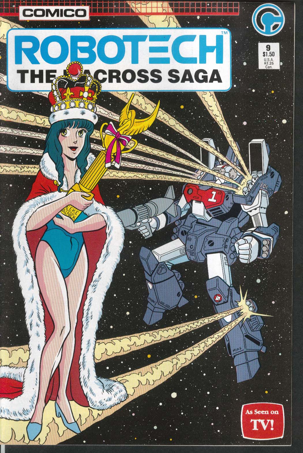 ROBOTECH Macross Saga #9 Comico comic book 2 1986