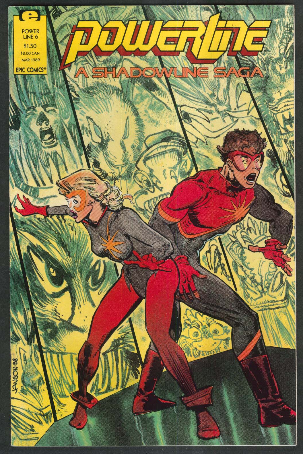 POWERLINE #6 Shadowline Saga Epic comic book 3 1989