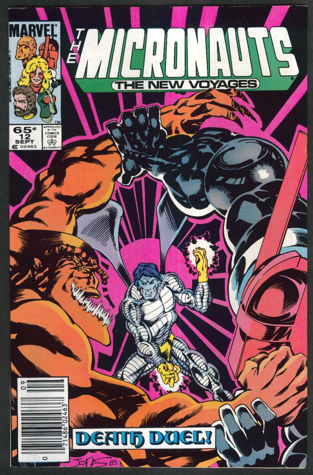 MICRONAUTS #12 Marvel comic book 9 1985 New Voyages