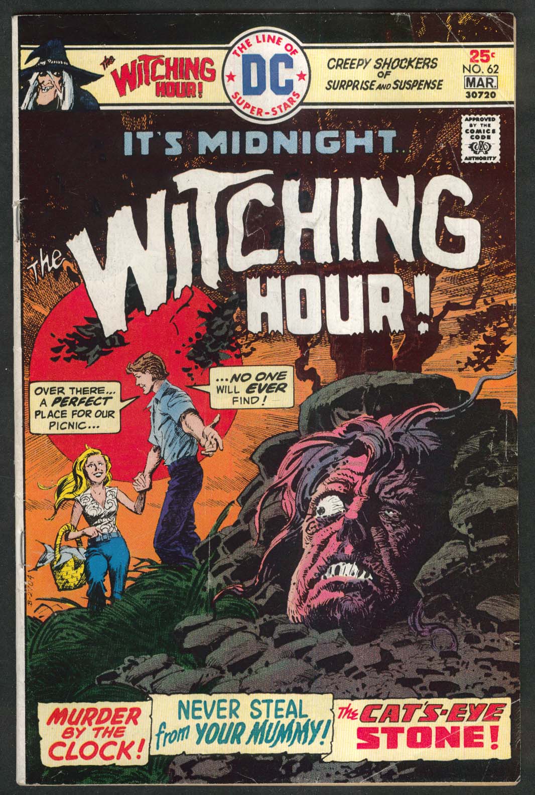 WITCHING HOUR #62 DC comic book 2-3 1976