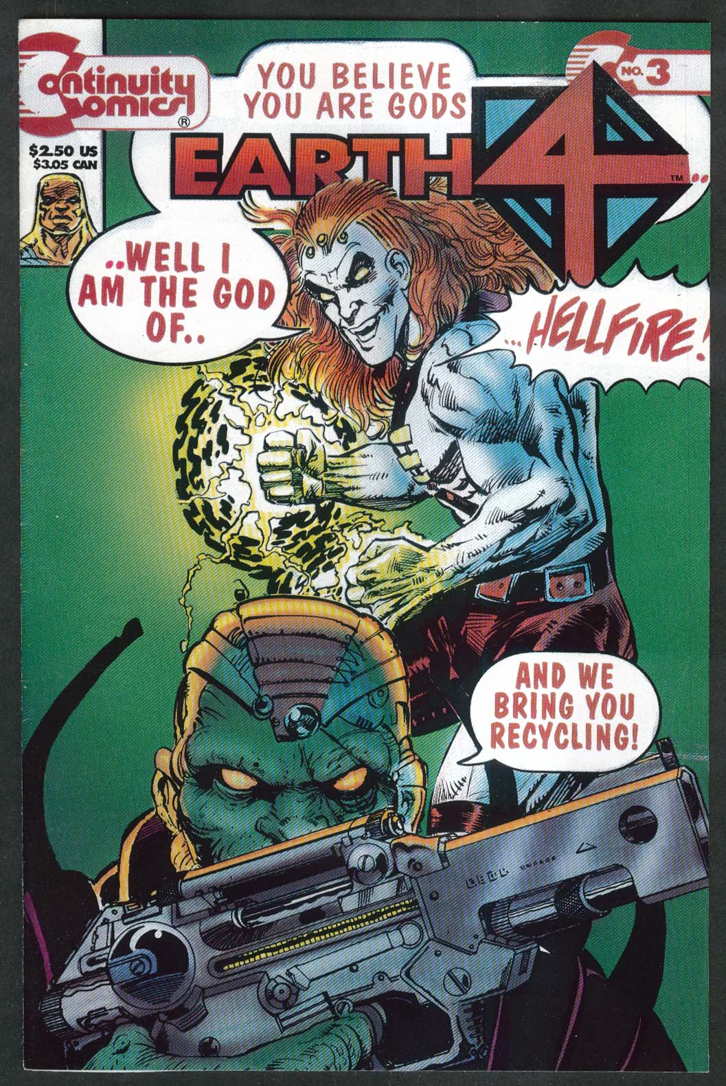 EARTH 4 #3 Continuity comic book 12 1993