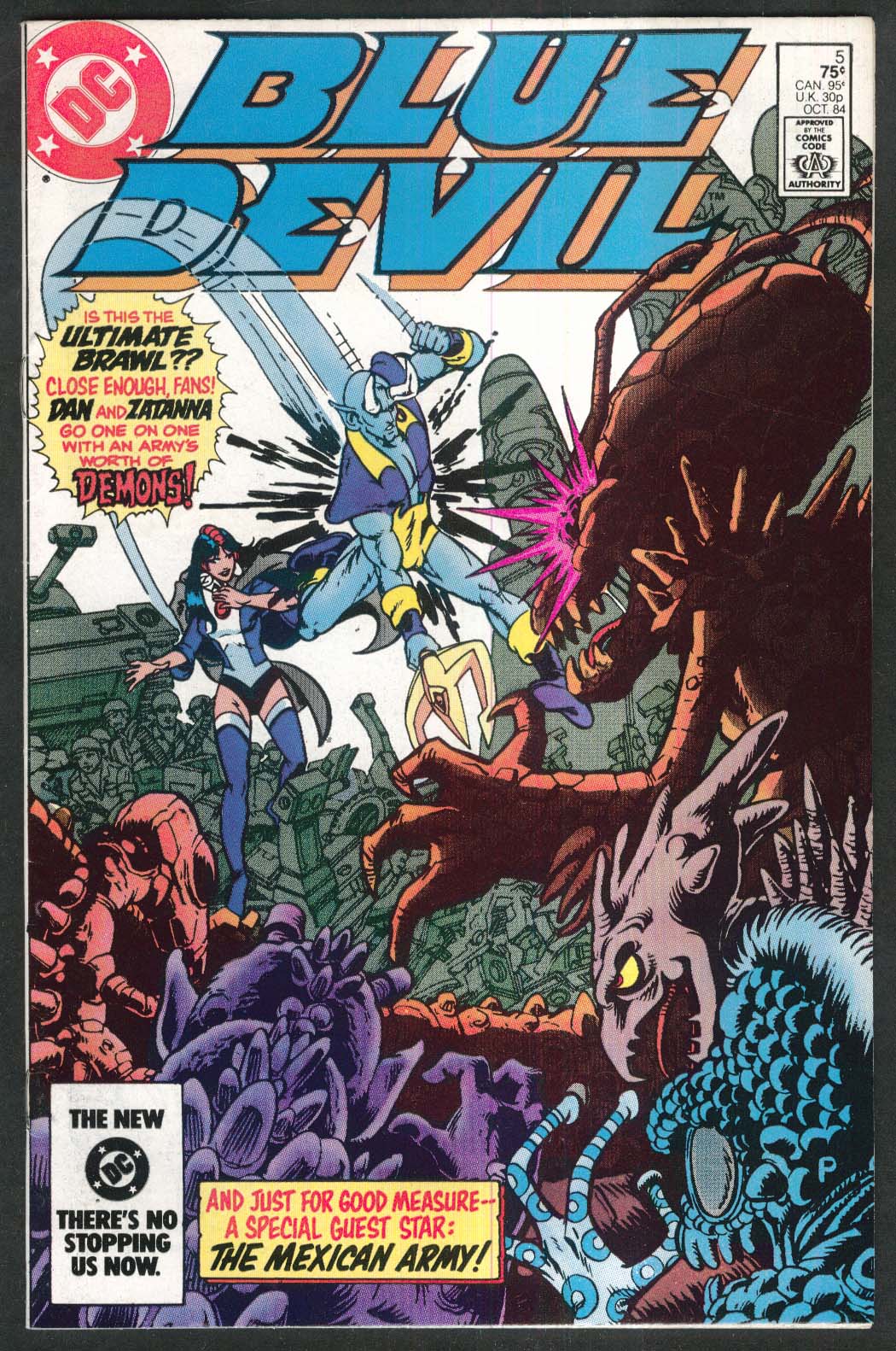 BLUE DEVIL #5 DC comic book 10 1984
