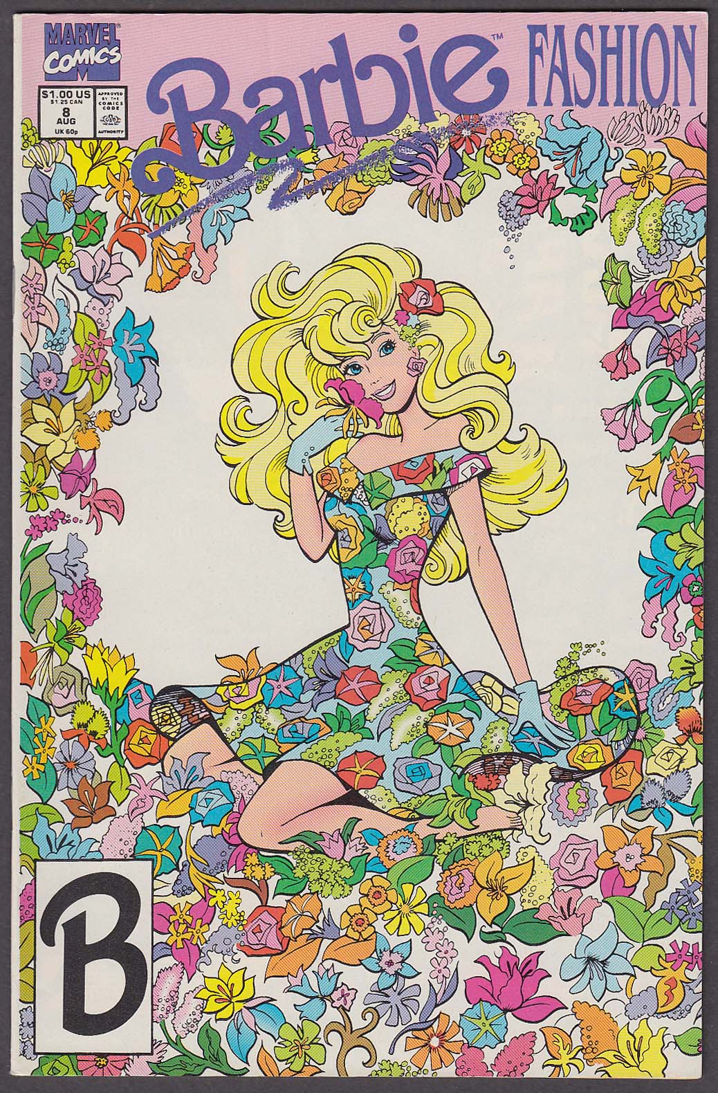 BARBIE FASHION #8 Marvel comic book 8 1991