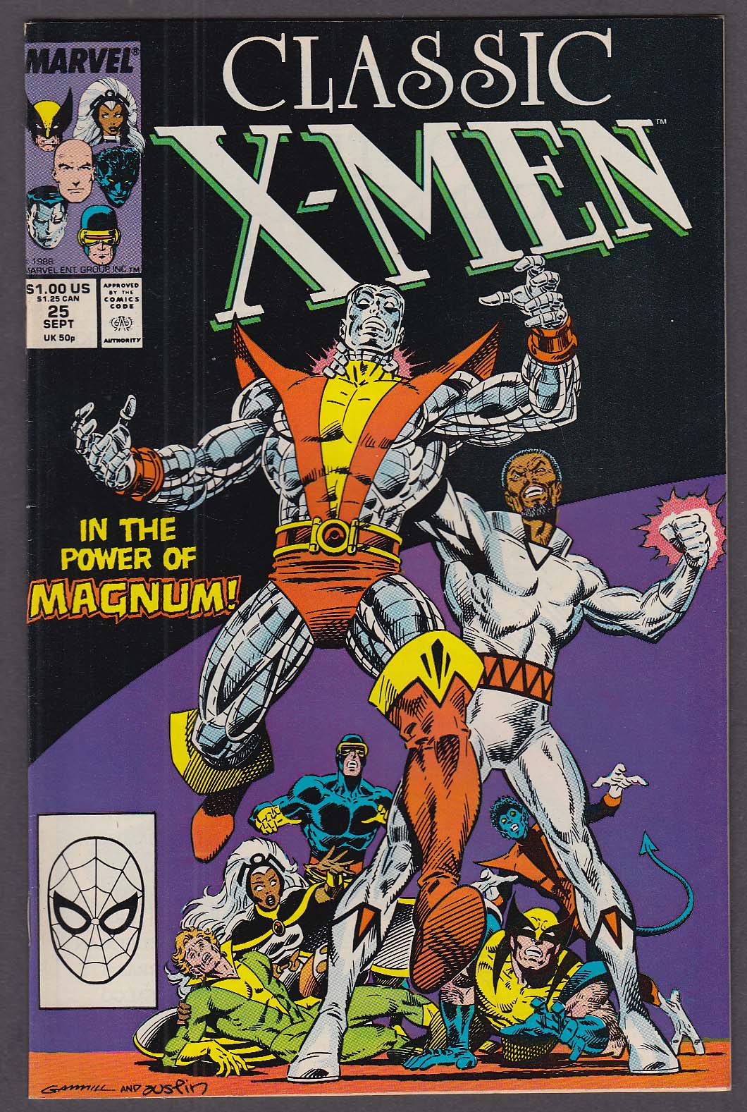 CLASSIC X-MEN #25 Marvel comic book 9 1988