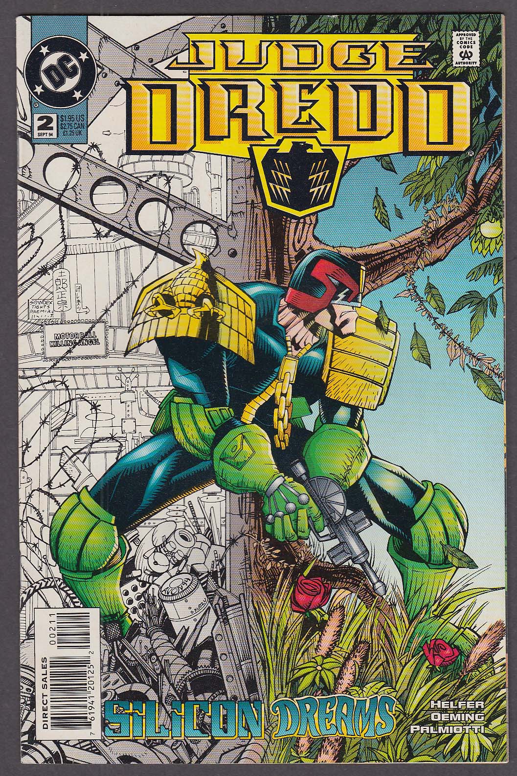 JUDGE DREDD #2 DC comic book 9 1994
