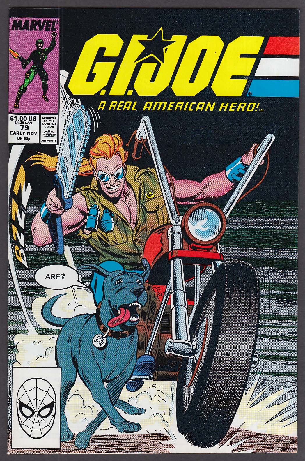 GI JOE #79 Marvel comic book 11 1988