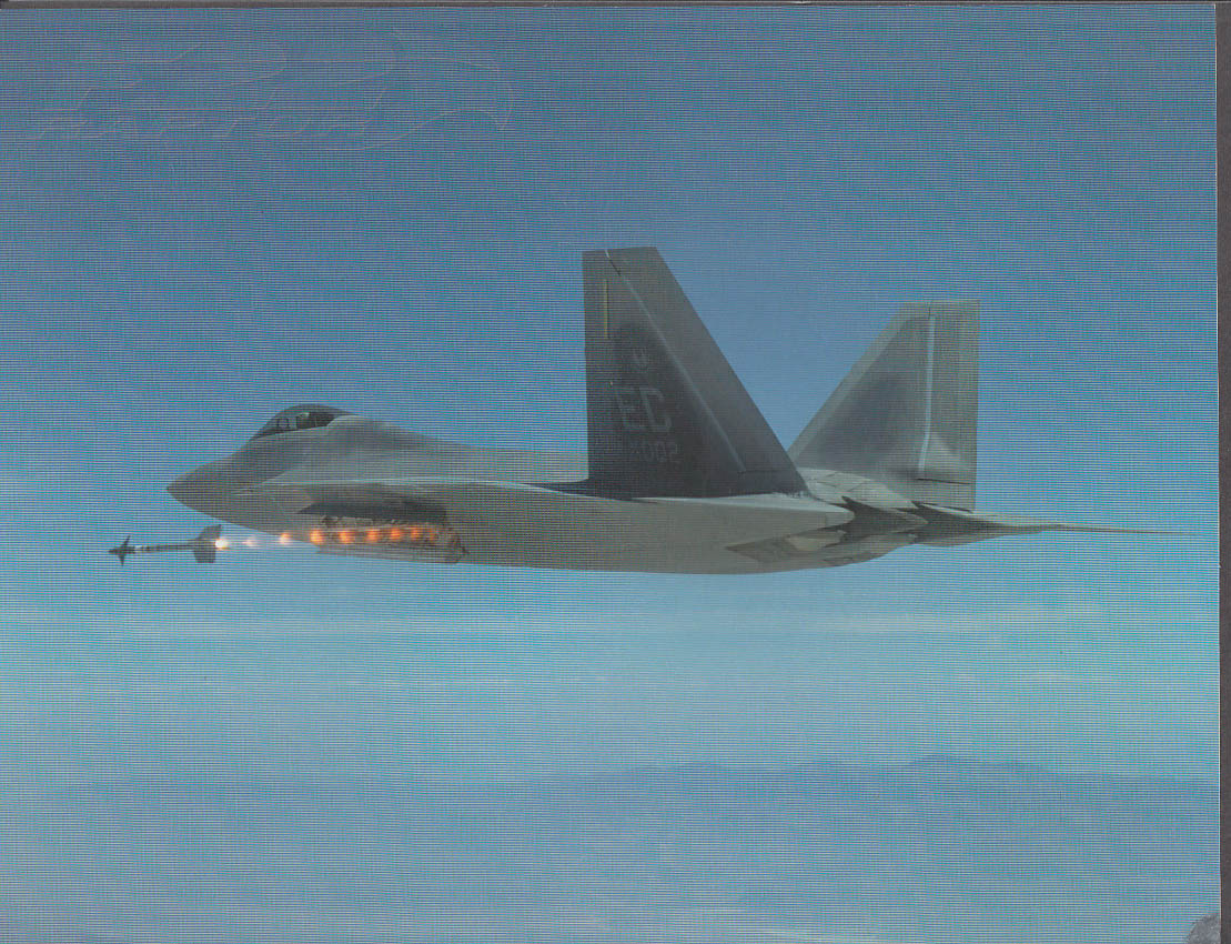 Lockheed Martin F-22 Raptor Sidewinder launch specifications sheet 2000