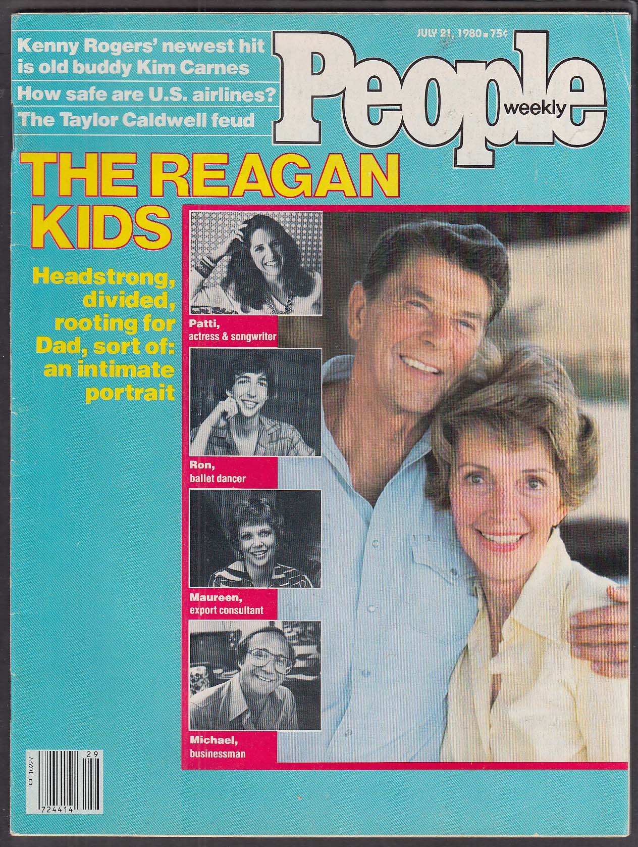 PEOPLE Ronald Reagan's kids Kenny Rogers Kim Carnes Taylor Caldwell ...