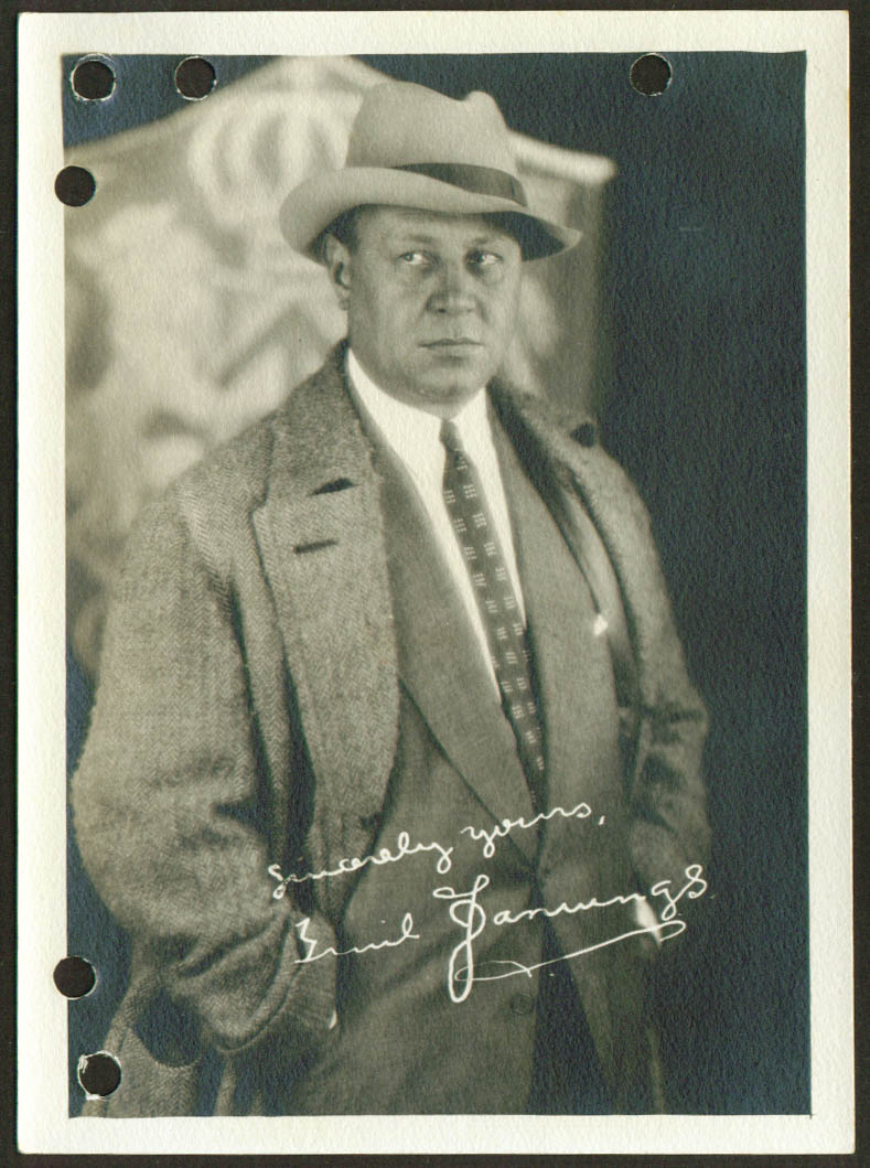 Emil Jannings film actor 1930s 5x7 1884-1950