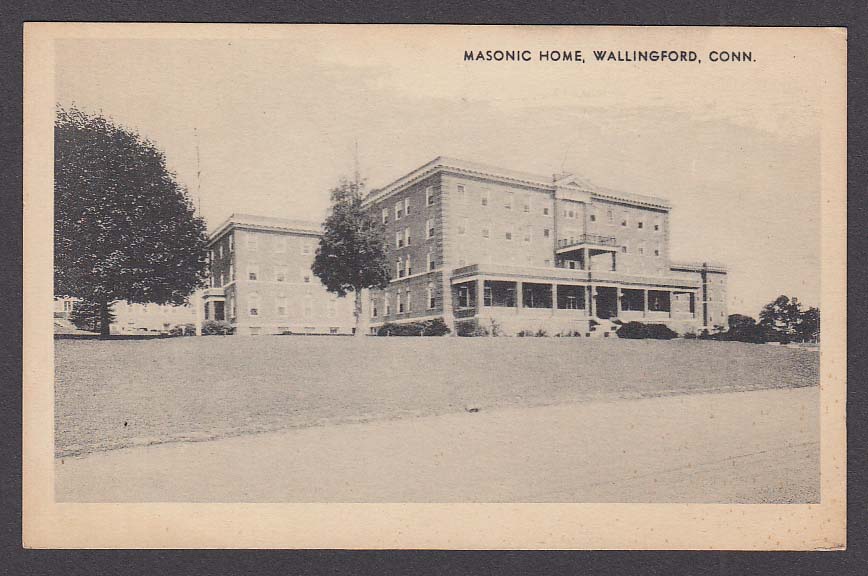 Masonic Home Wallingford CT postcard 1920s