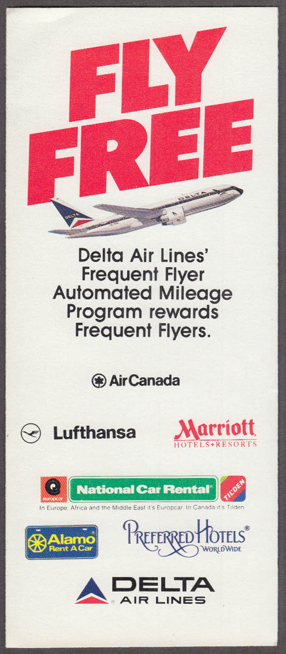 Delta Air Lines Fly Free Frequent Flyer Program Application airline ...