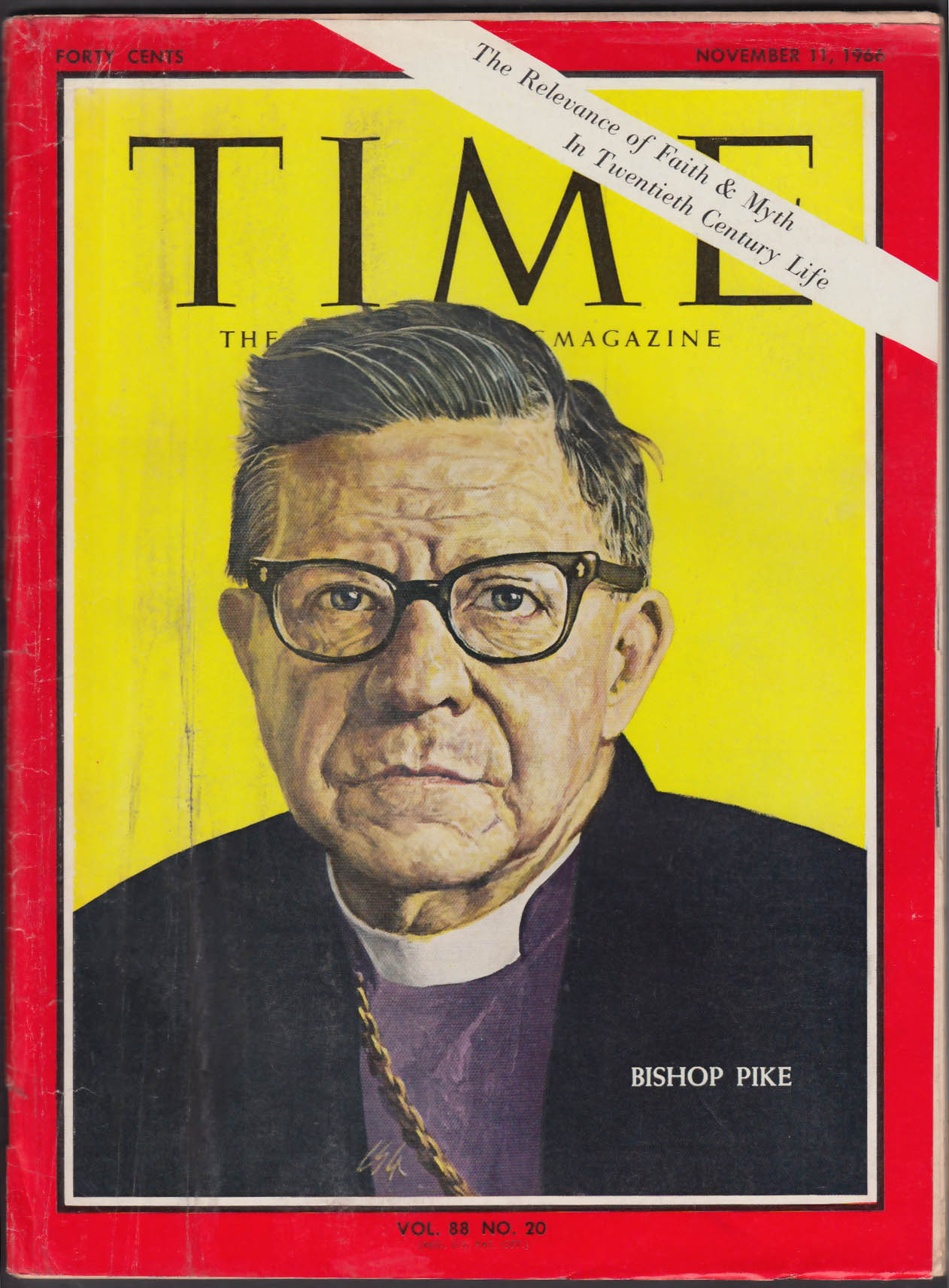 TIME Bishop Pike LBJ Nixon Ho Chi Minh Jack Ruby + 11/11 1966
